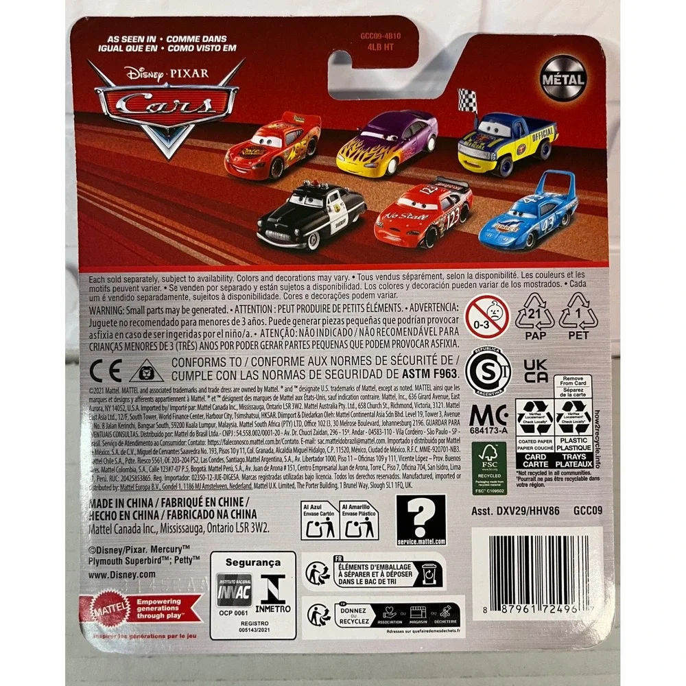 Mattel | Toys | Mattel Disney Pixar Cars Haul Inngas Kids 55 Purple New ...